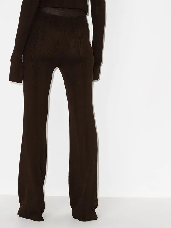 Remain Birger Christensen Solaima Flared Knitted Trousers