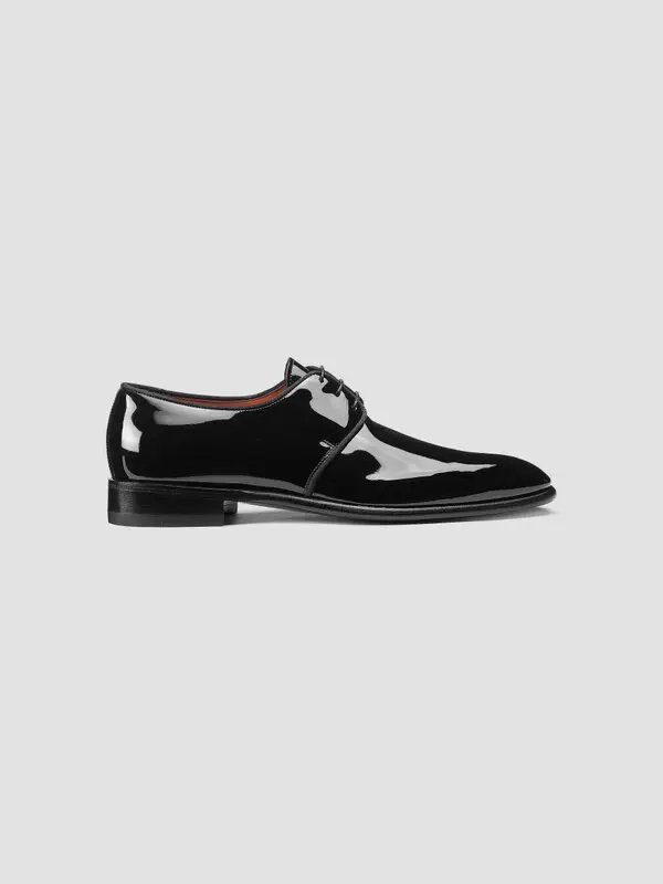 Santoni Patent Leather Dress Shoes - Black