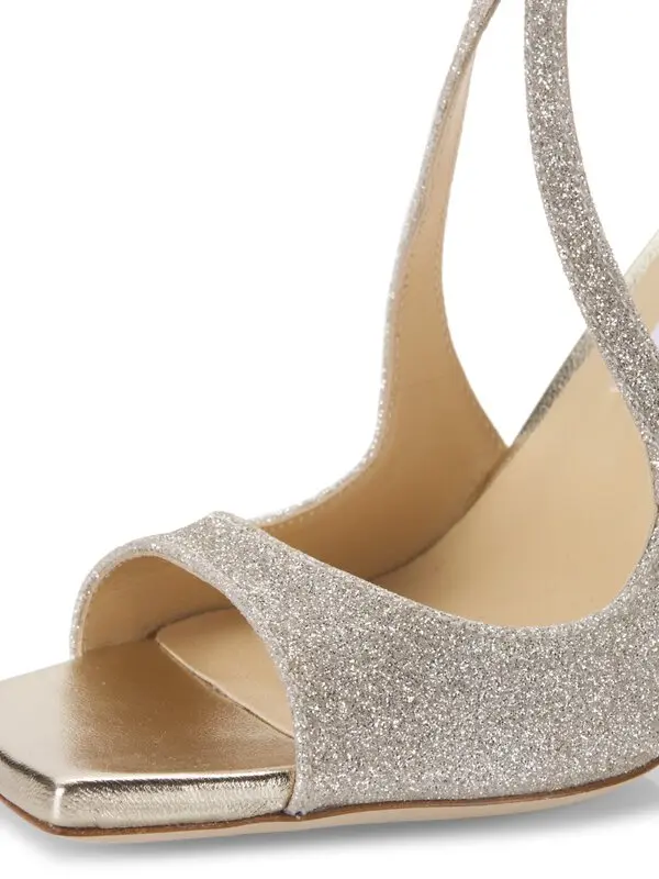 JIMMY CHOO Azia 95mm Glitter Sandals