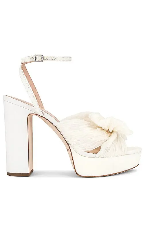 LOEFFLER RANDALL Natalia Pleated Knot Platform Sandals