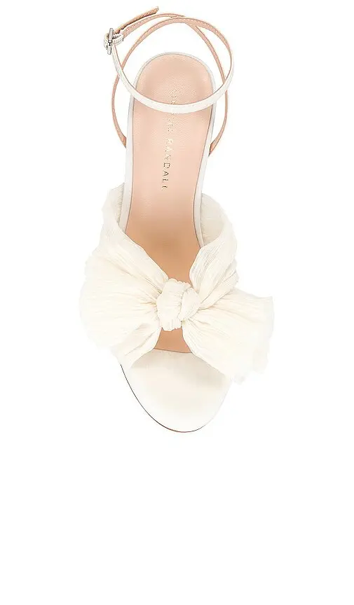 LOEFFLER RANDALL Natalia Pleated Knot Platform Sandals