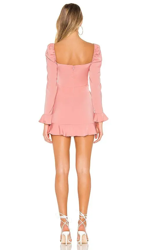Buy MORE TO COME Khloe Ruffle Sleeve Mini Dress - Blush At 6% Off |  Editorialist