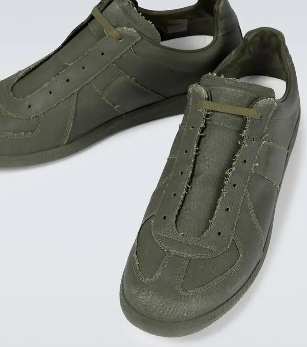 MAISON MARGIELA Replica Raw-edged Canvas Sneakers