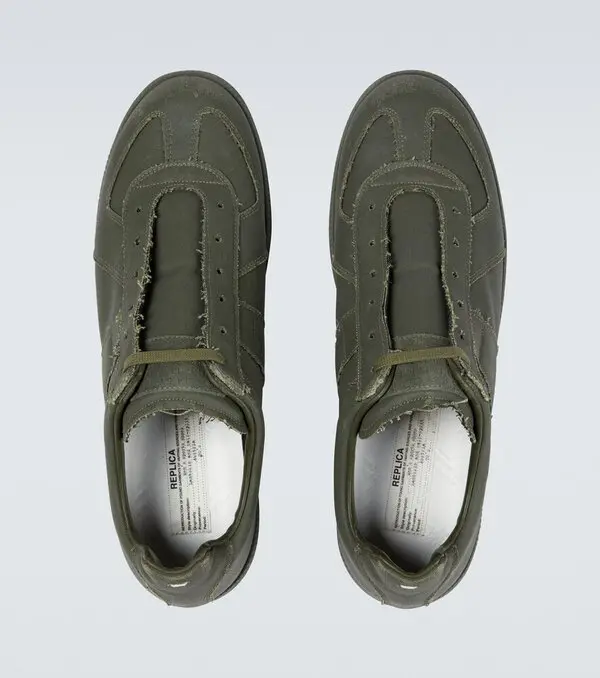 MAISON MARGIELA Replica Raw-edged Canvas Sneakers
