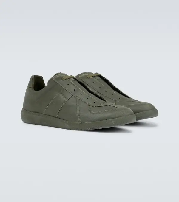 MAISON MARGIELA Replica Raw-edged Canvas Sneakers