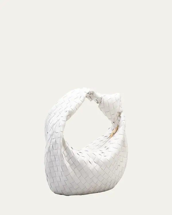 Bottega Veneta Teen Jodie Shoulder Bag - White