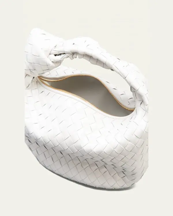 Bottega Veneta Teen Jodie Shoulder Bag - White