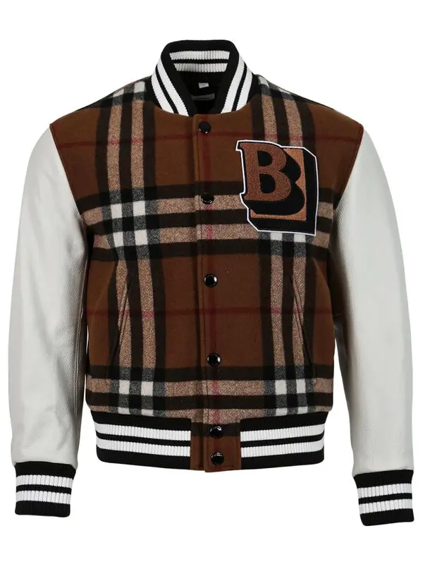 Burberry Felton Check Print Bomber Jacket