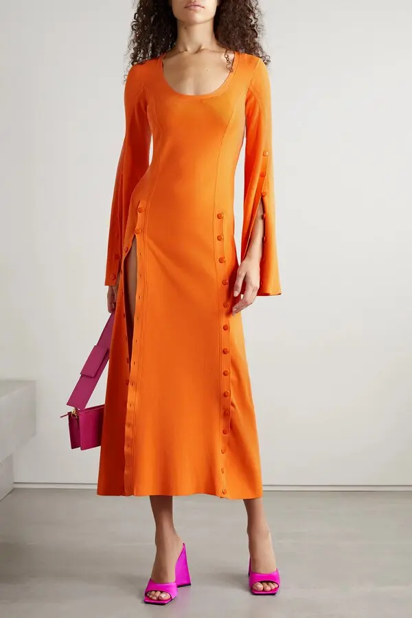 Christopher John Rogers Stretch-jersey Maxi Dress