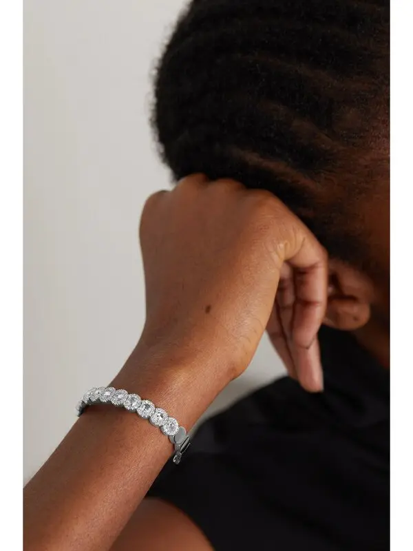 DAVID MORRIS 18-karat White Diamond Cuff