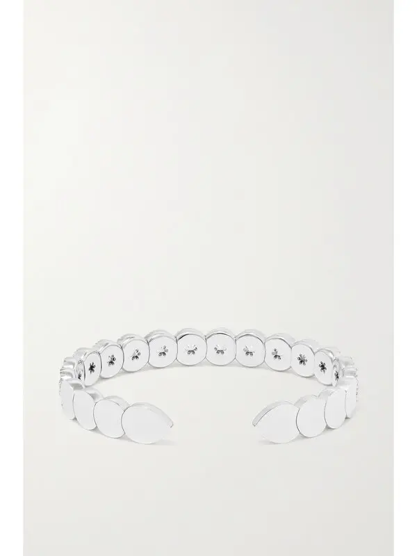 DAVID MORRIS 18-karat White Diamond Cuff