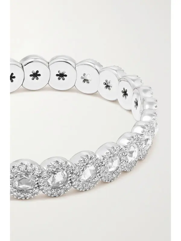 DAVID MORRIS 18-karat White Diamond Cuff