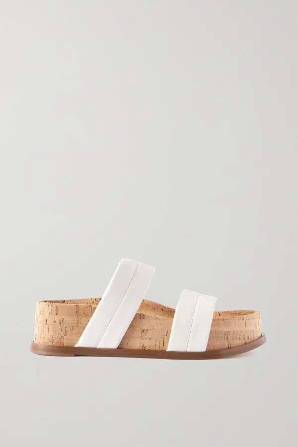 Gabriela Hearst Striker Leather Platform Sandals