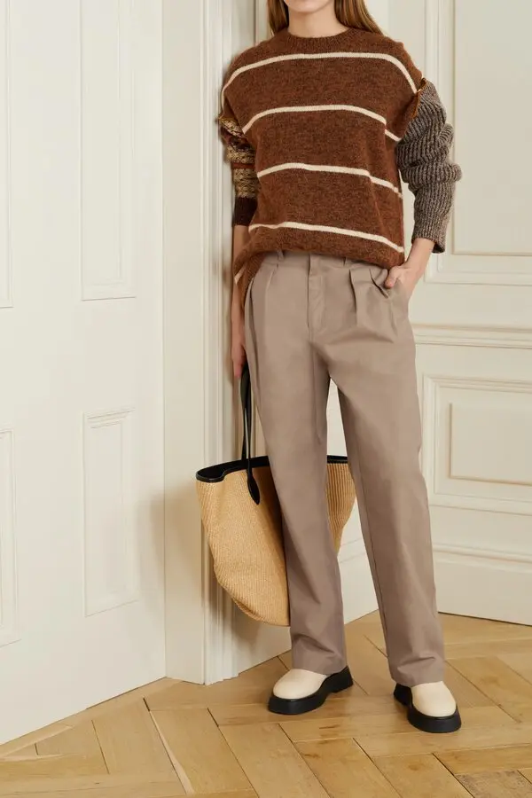 Mara Hoffman Monte Recycled Cotton-twill Tapered Pants