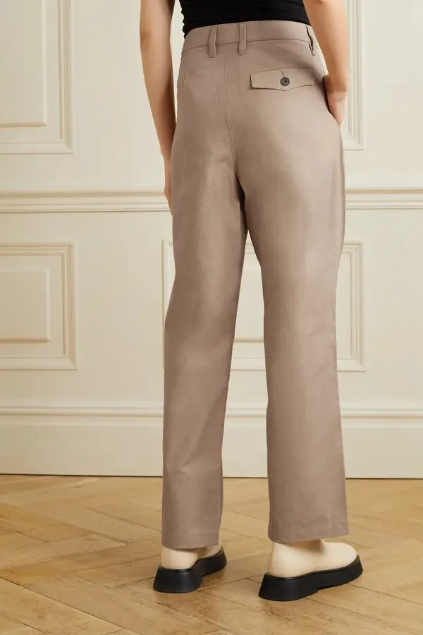 Mara Hoffman Monte Recycled Cotton-twill Tapered Pants