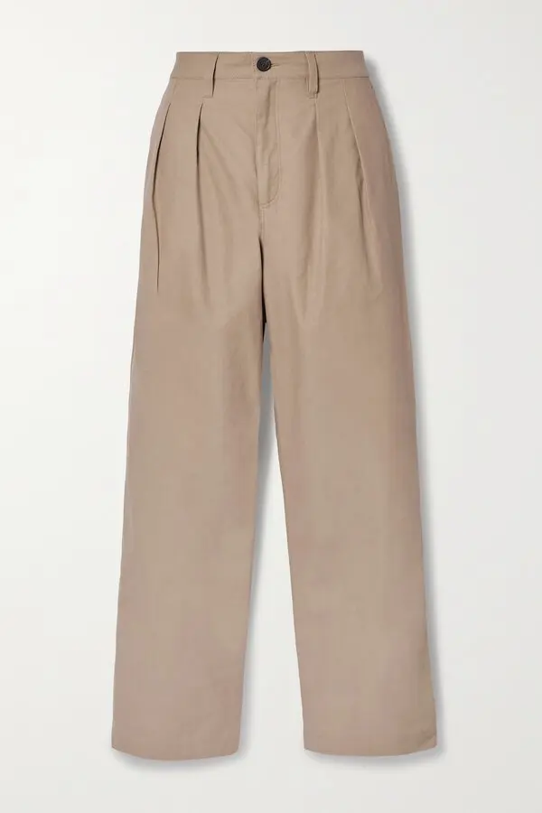 Mara Hoffman Monte Recycled Cotton-twill Tapered Pants