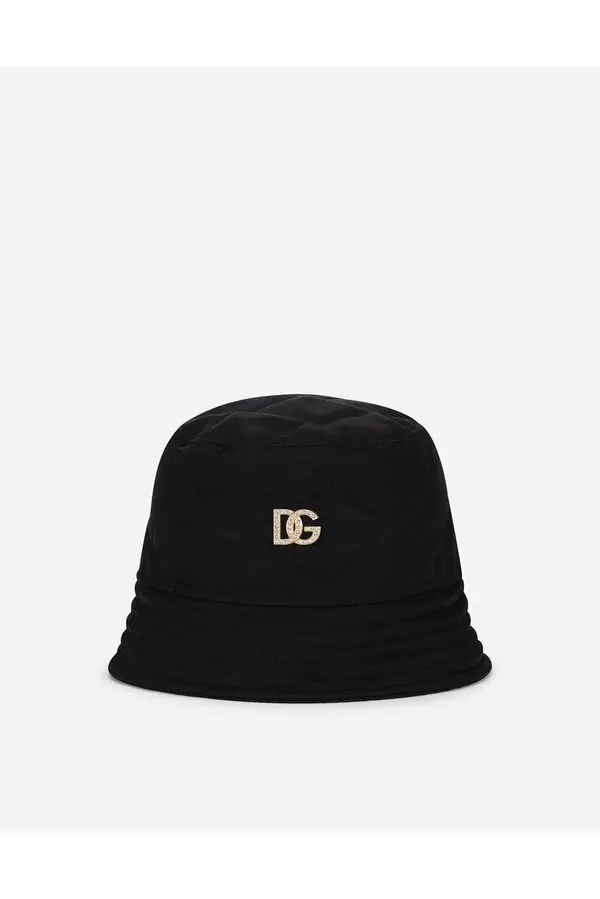 Dolce & Gabbana Nylon Bucket Hat With Dg Crystal  display picture 3