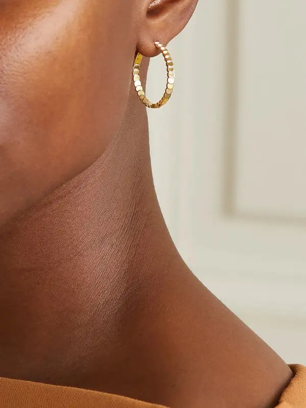 ANITA KO Luna 18-karat Hoop Earrings