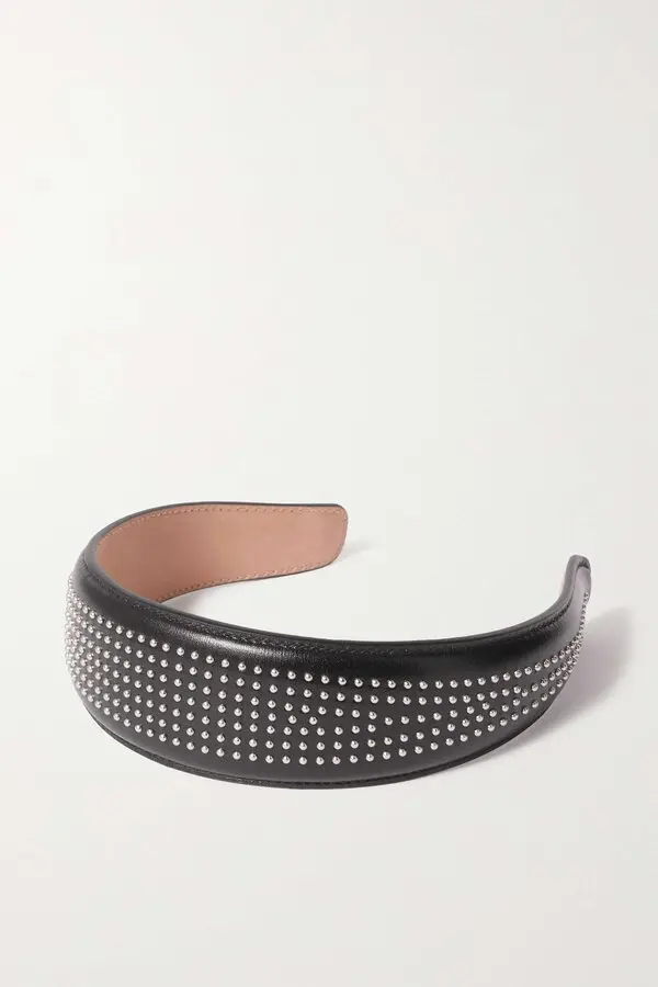 Alaïa Studded Leather Headband