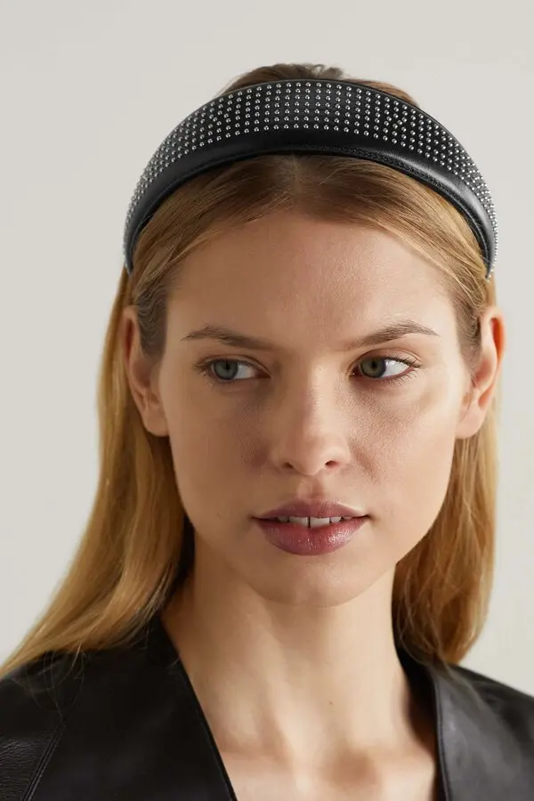 Alaïa Studded Leather Headband