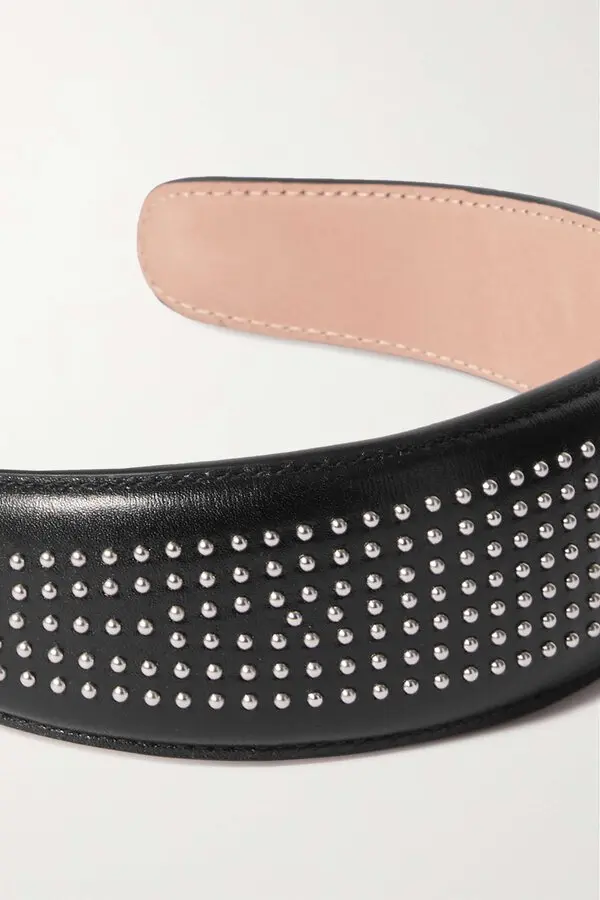 Alaïa Studded Leather Headband