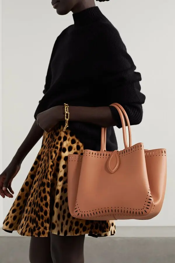 Alaïa Angèle 25 Laser-cut Leather Tote