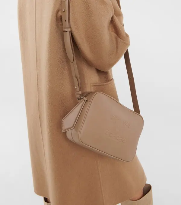 MaxMara 2022 ショルダーバッグ ELSAM ベージュ Max Mara Elsam Leather Camera Bag In Brown - 50% Off | Editorialist