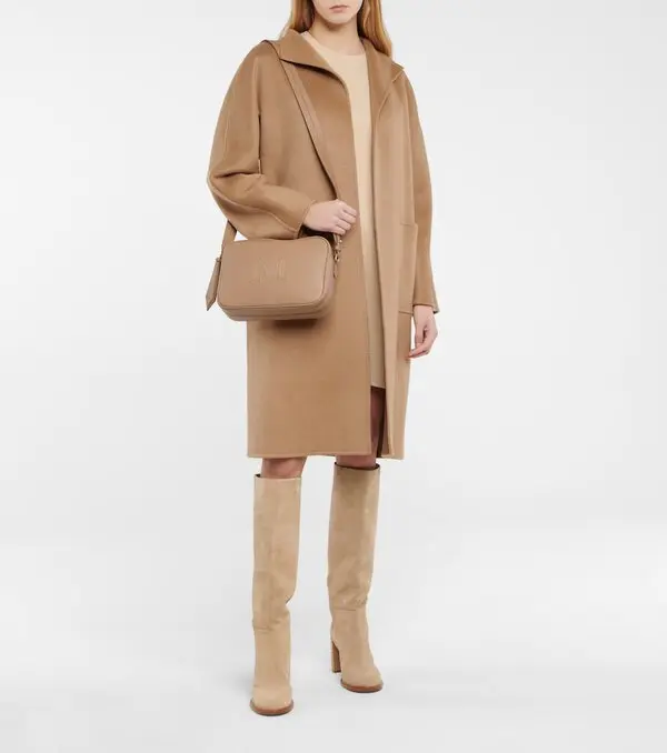 Max Mara Elsam Leather Camera Bag In Brown - 50% Off | Editorialist