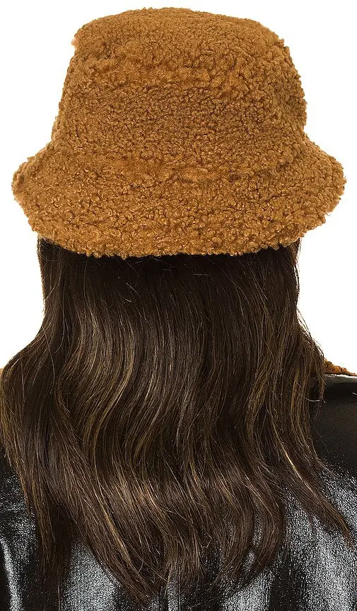 Apparis Amara Faux Fur Hat In Brown In Camel - 74% Off 