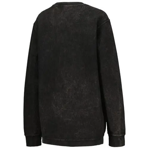PRESSBOX Wisconsin Badgers Comfy Cord Vintage Wash Basic Arch Pullover Sweatshirt