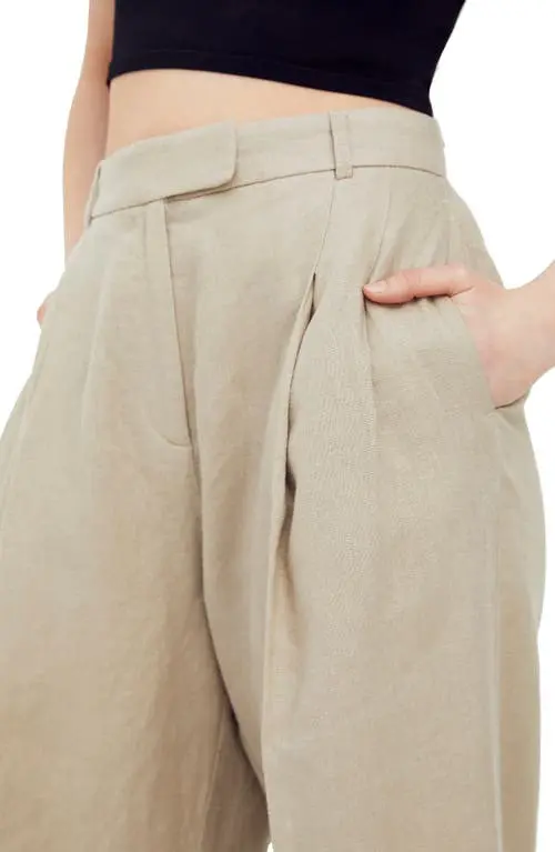 Free People Lyla Wide Leg Linen Pants