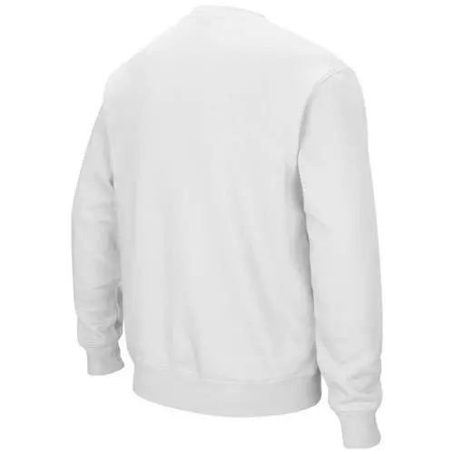 COLOSSEUM Virginia Cavaliers Team Arch & Logo Tackle Twill Pullover Sweatshirt - White