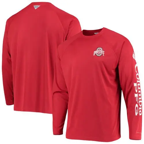 Columbia Ohio State Buckeyes Terminal Tackle Long Sleeve T-shirt - Scarlet