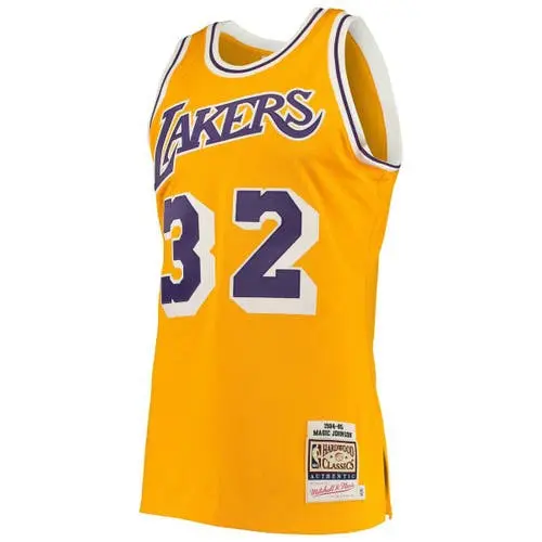 Mitchell & Ness Magic Johnson Los Angeles Lakers 1984/85 Hardwood Classics Authentic Jersey
