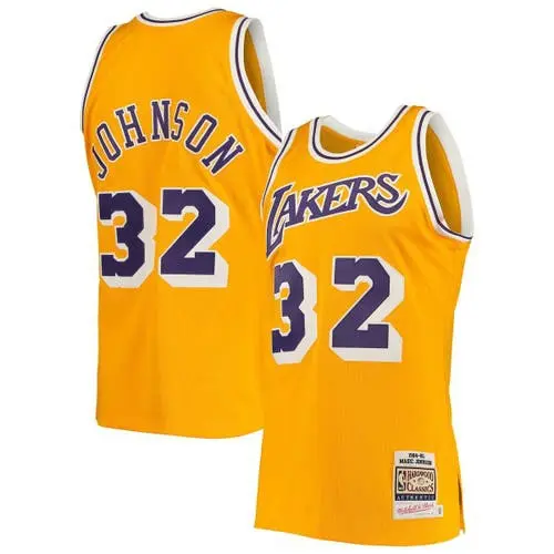 Mitchell & Ness Magic Johnson Los Angeles Lakers 1984/85 Hardwood Classics Authentic Jersey