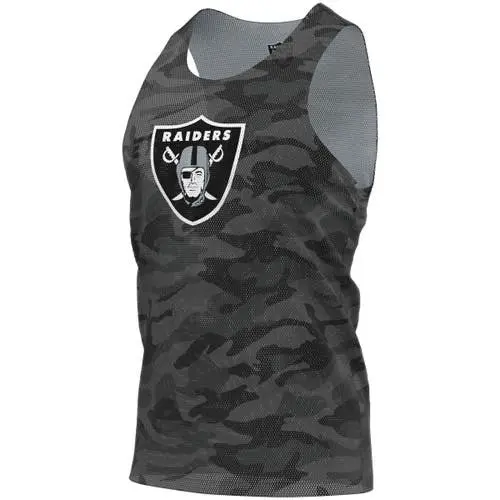 FOCO Gray Las Vegas Raiders Reversible Mesh Tank Top