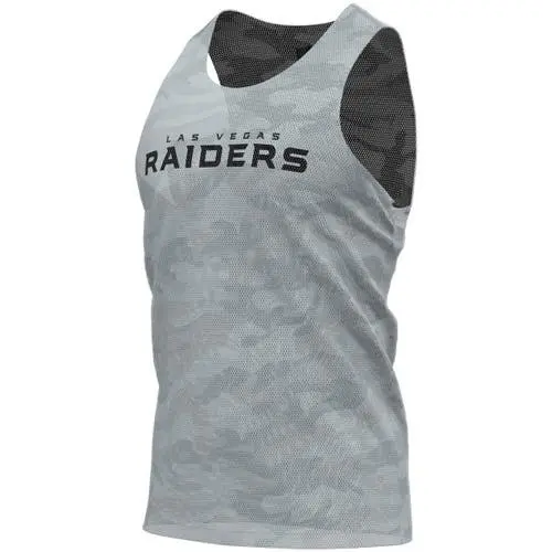 FOCO Gray Las Vegas Raiders Reversible Mesh Tank Top