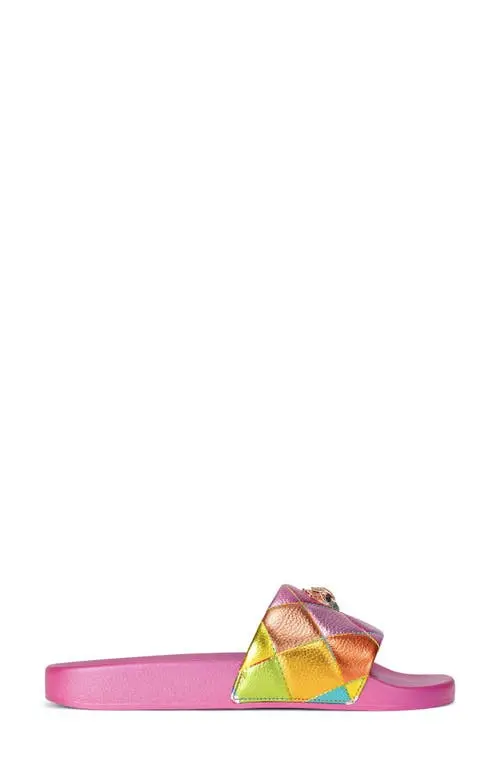Kurt Geiger Meena Eagle Glitter Slide Sandal - Purple