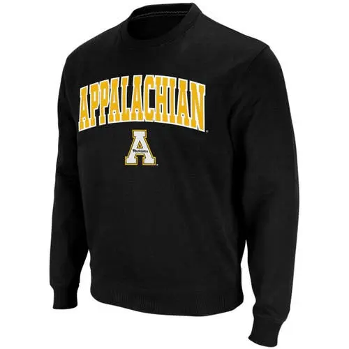 COLOSSEUM Appalachian State Mountaineers Arch And Logo Crew Neck Sweatshirt