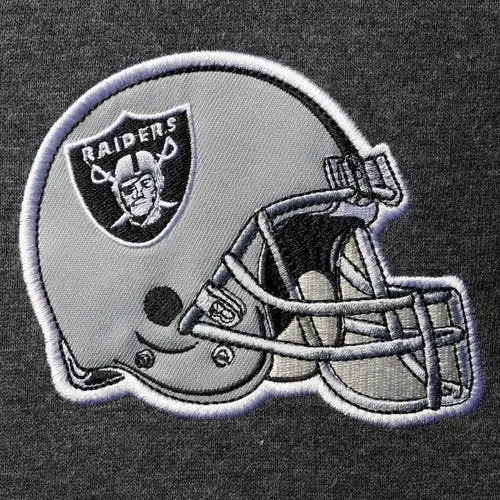 STARTER Heathered Gray/silver Las Vegas Raiders Extreme Fireballer Pullover Hoodie