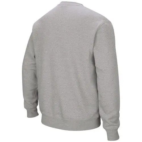 COLOSSEUM Northwestern Wildcats Arch & Logo Crew Neck Sweatshirt - Heather Gray