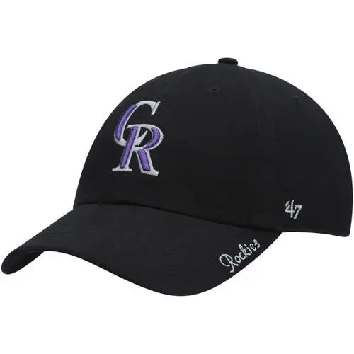'47 Colorado Rockies Miata Clean Up Adjustable Hat - Black