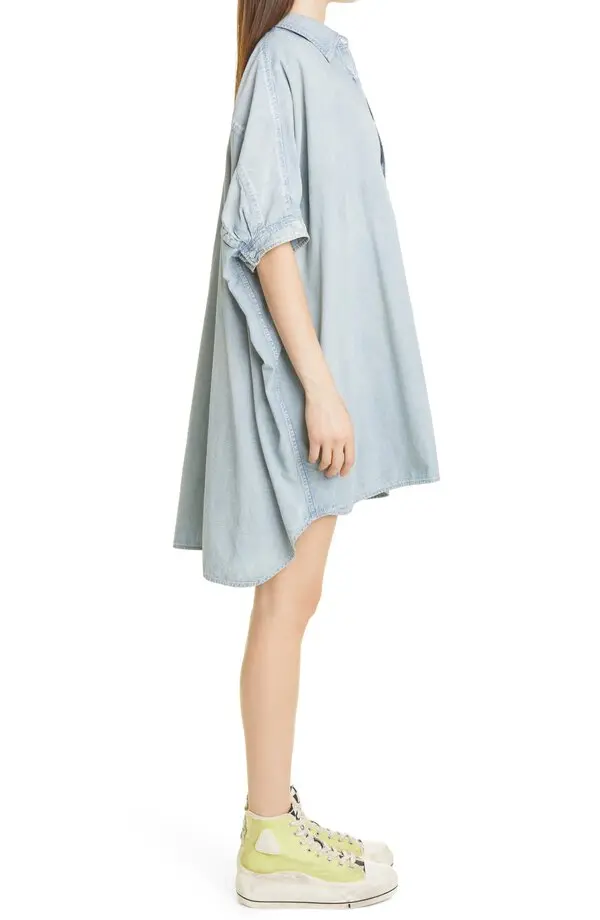 R13 Oversized Boxy Denim Shirtdress