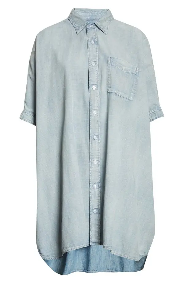 R13 Oversized Boxy Denim Shirtdress