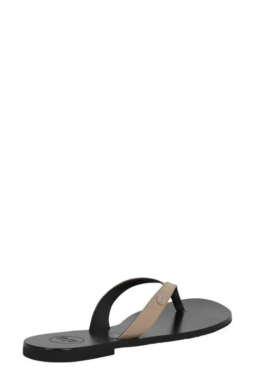BELLA HA Italian Leather Flip Flop - Natural