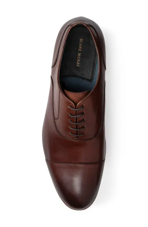 BLAKE MCKAY Melvern' Cap Toe Oxford - Chestnut Leather
