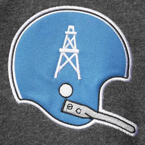 STARTER Red Houston Oilers Extreme Fireballer Throwback Pullover Hoodie