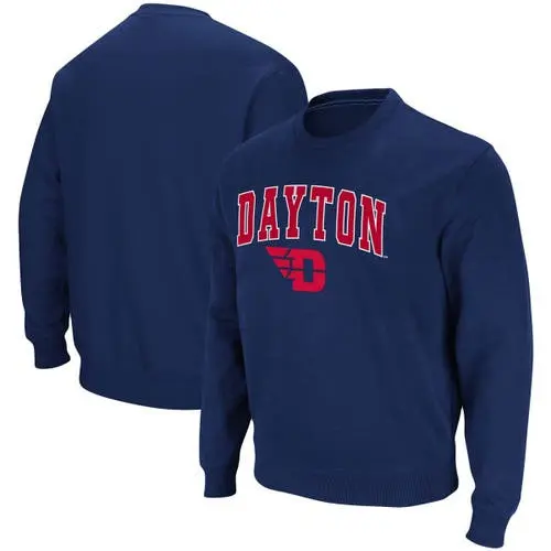 COLOSSEUM Dayton Flyers Arch & Logo Tackle Twill Pullover Sweatshirt