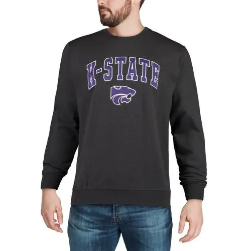 COLOSSEUM Kansas State Wildcats Crew Neck Sweatshirt