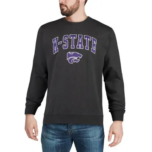 COLOSSEUM Kansas State Wildcats Crew Neck Sweatshirt